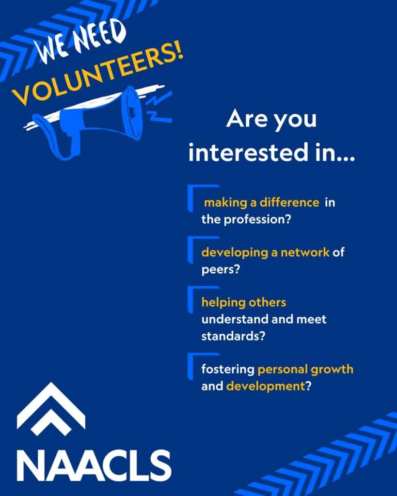 Volunteers - National Accrediting Agency for Clinical Laboratory ...